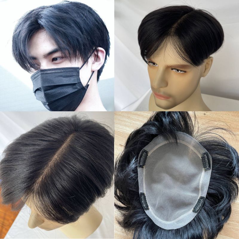 Eseewigs Mens Toupee 10x8 Inch Replacement Swiss Lace Toupee For Men ...