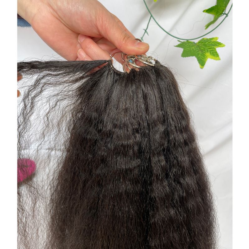 Feather Line Hair Extensions 100% Human Hair Natural Brazilian Human ...