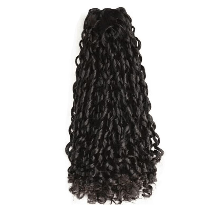 Luxury Curl 12A Grade Raw Double Drawn Indian Virgin Human Hair Bundles ...