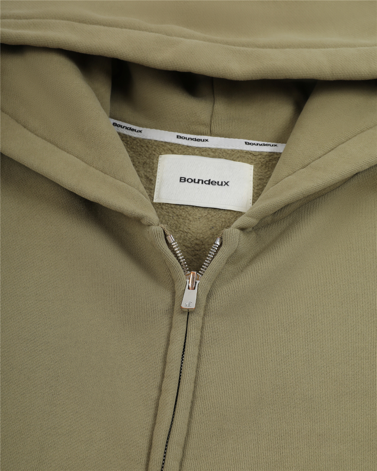 550gsm cropped blank zip up hoodie