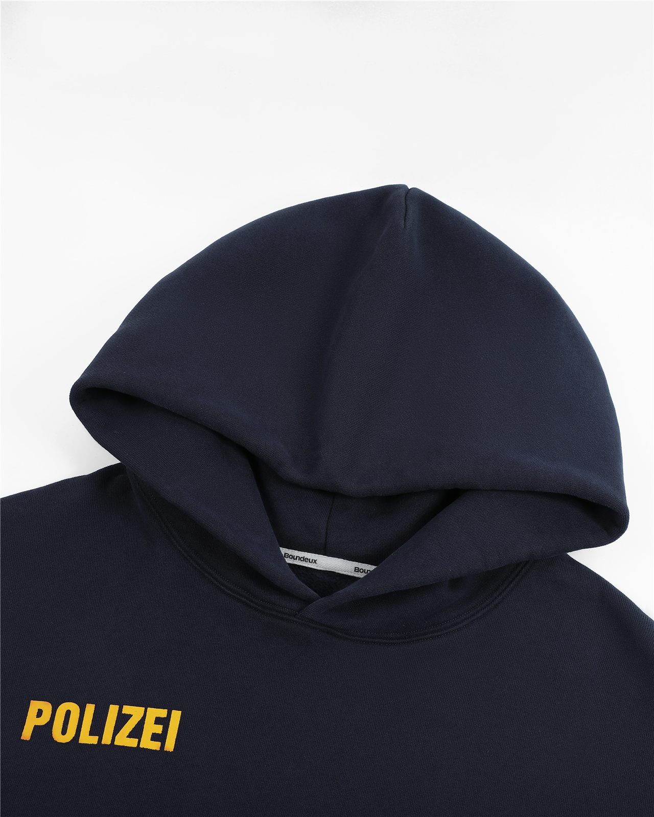 POLIZEI cropped fleece hoodie