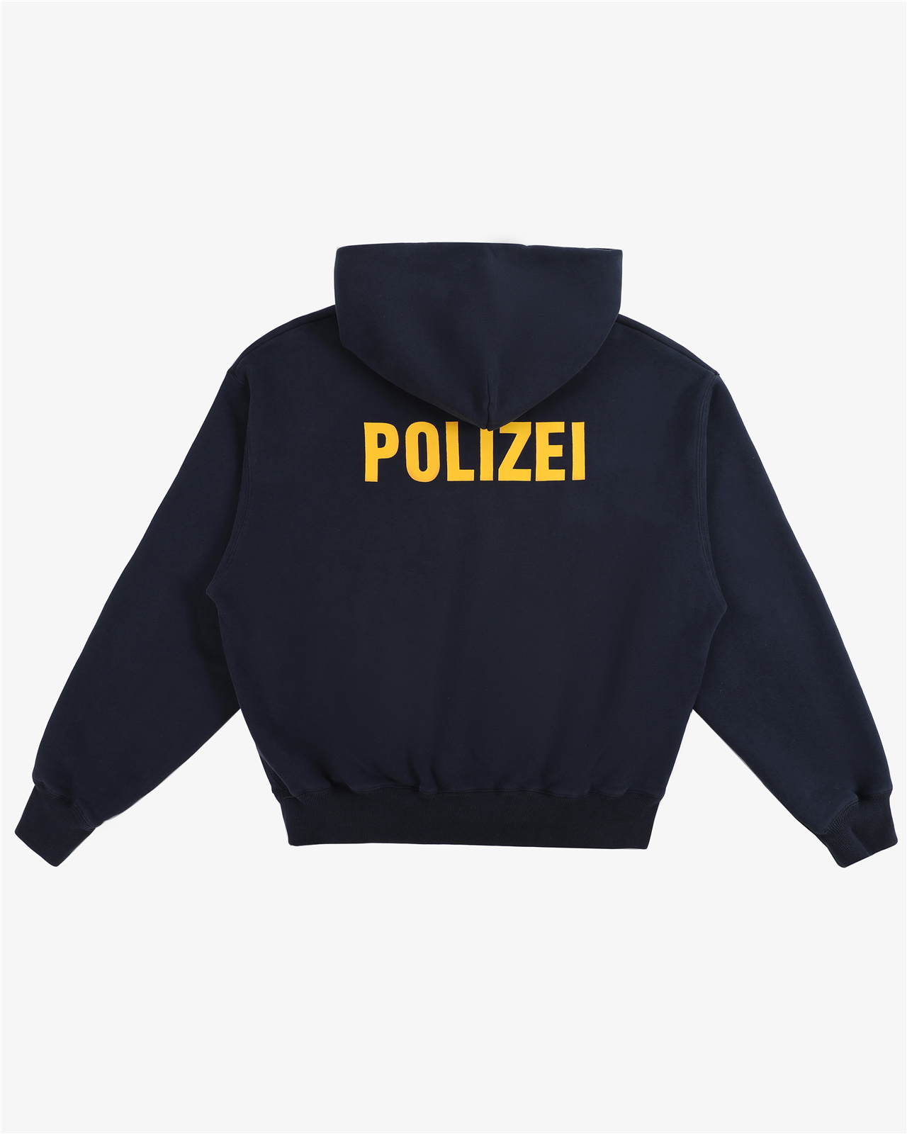 POLIZEI cropped fleece hoodie