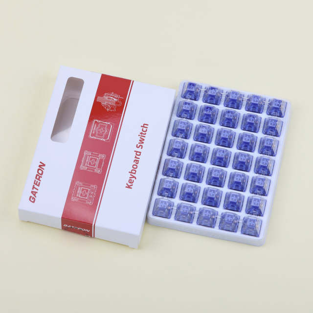 GATERON CJ Keyboard Switches, China Joy Light Dark Blue Purple Custom 5 ...