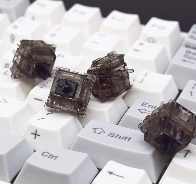 Custom Switch Gateron Ink 5 pin V2 Switches Transparent Smokey Housing ...