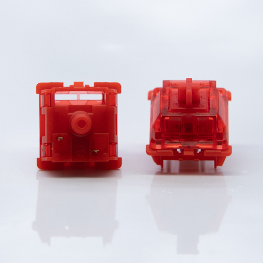 GATERON Phantom Red Linear Keyboard Switches, RGB LED Pre Lubed 3 Pin ...
