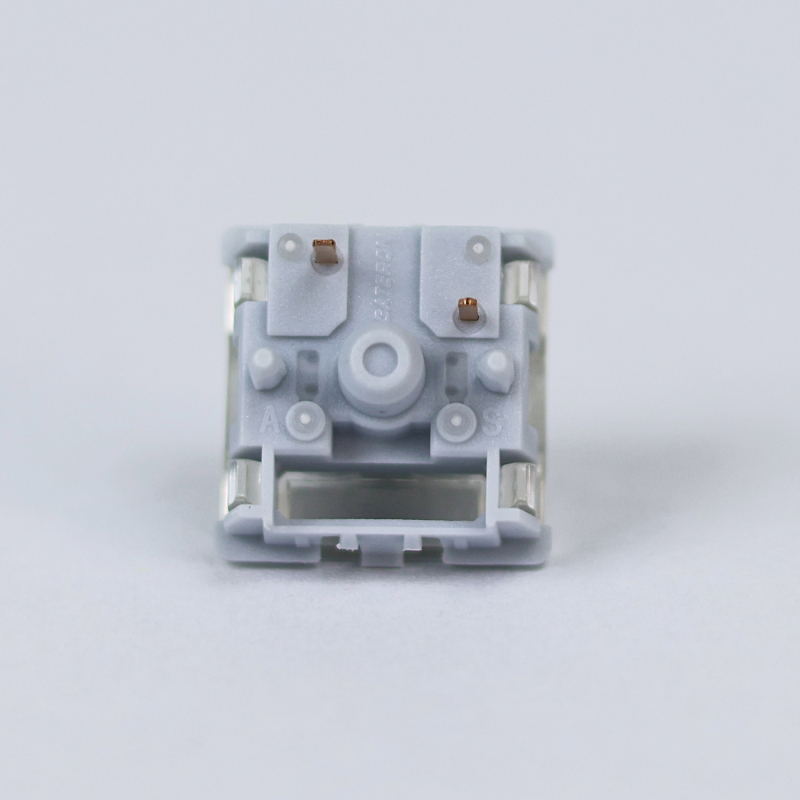 GATERON 0° Silent Silver Keyboard Switches, Linear Dual-Rail 45g Force ...