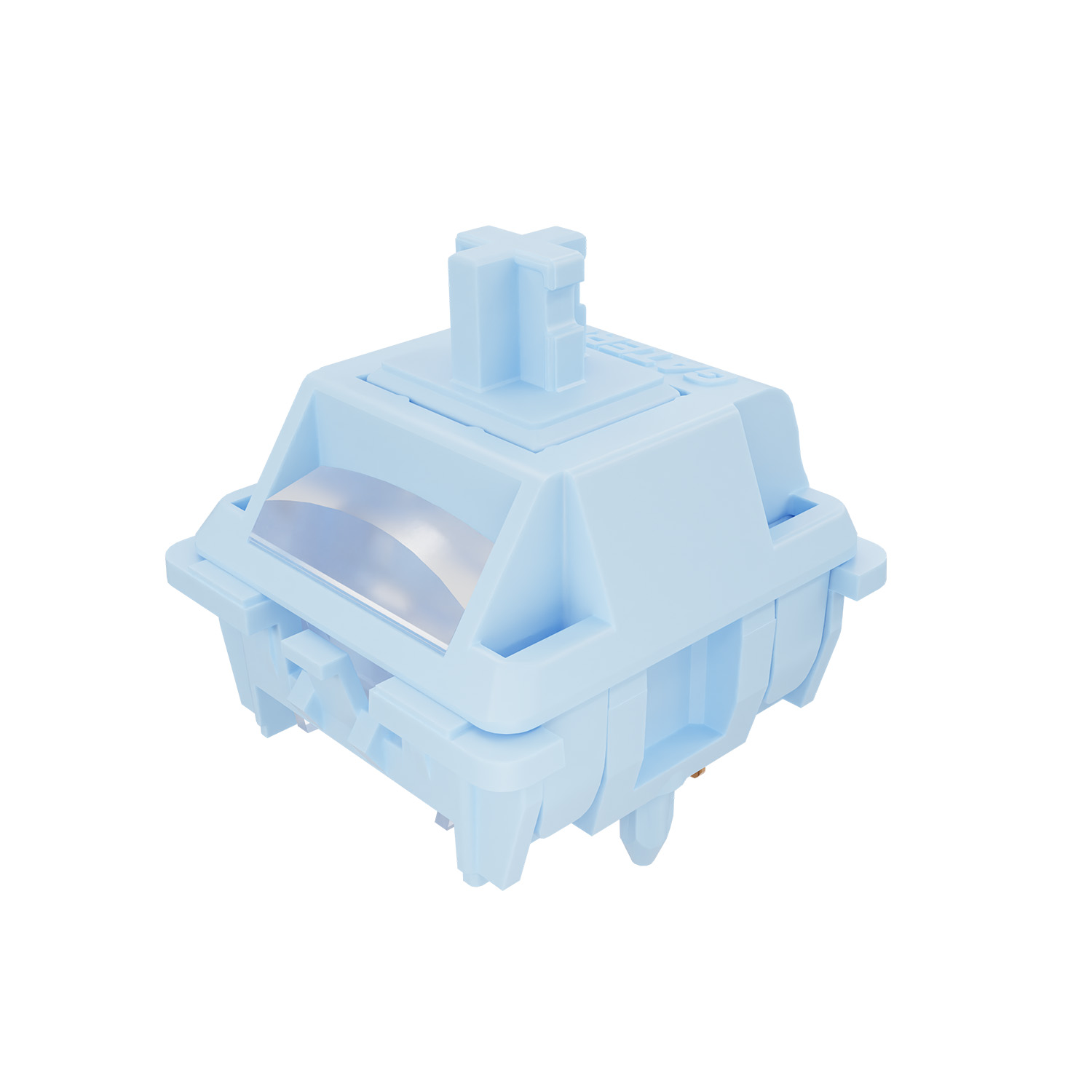 GATERON Smoothie Silver Switch Full POM Material 5pin 45gf RGB SMD Set ...