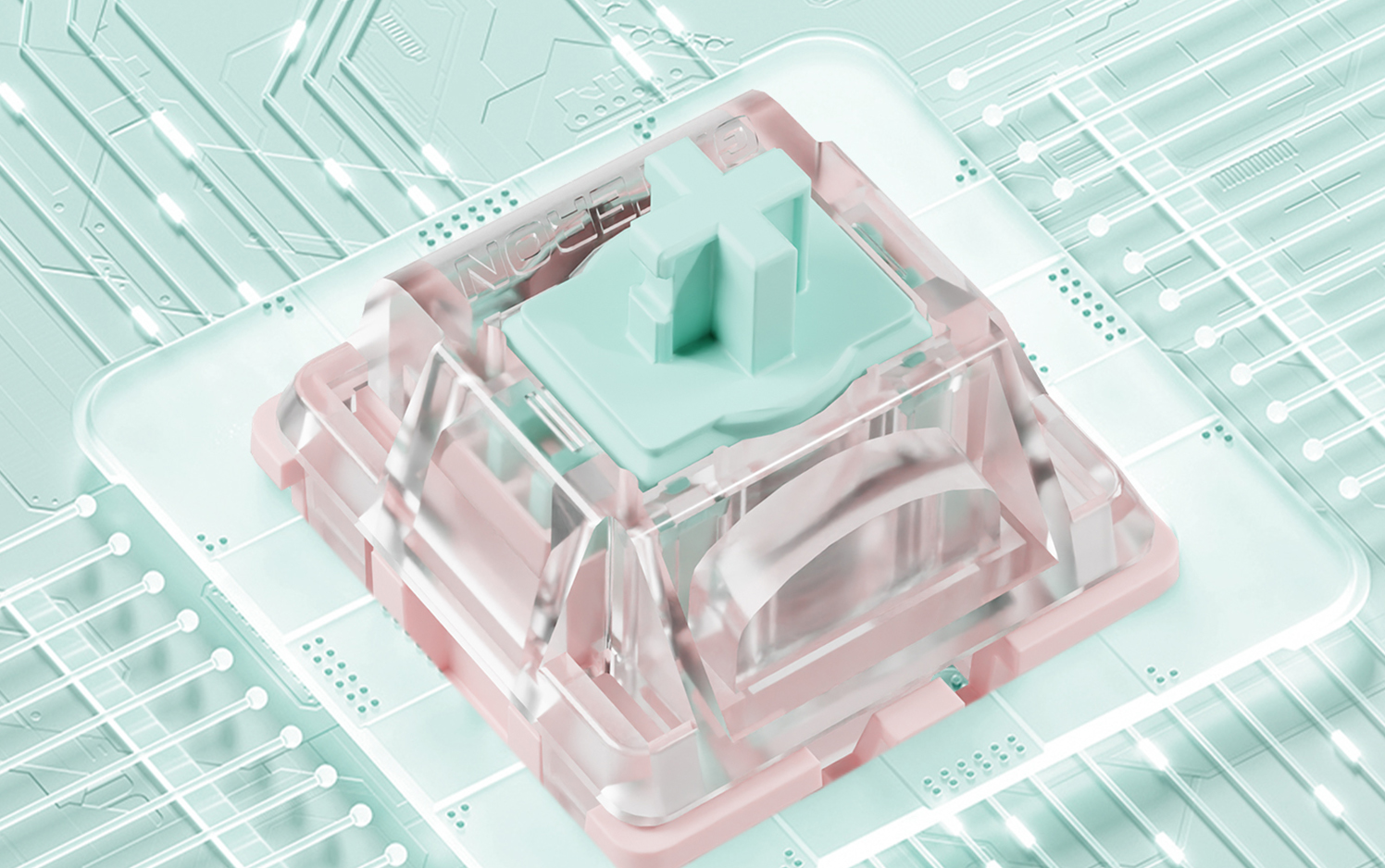 GATERON Dual-rail Magnetic Jade Mini E Switch