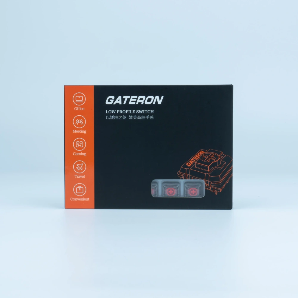 Gateron KS-33 Low Profile Red Silent 2.0 Mechanical Switches Set