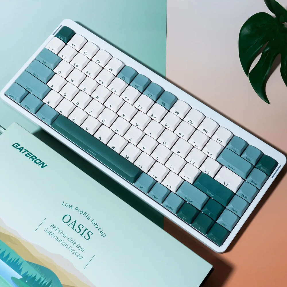 Gateron Low Profile Dye-Sub PBT Full Keycap Set Nature Series