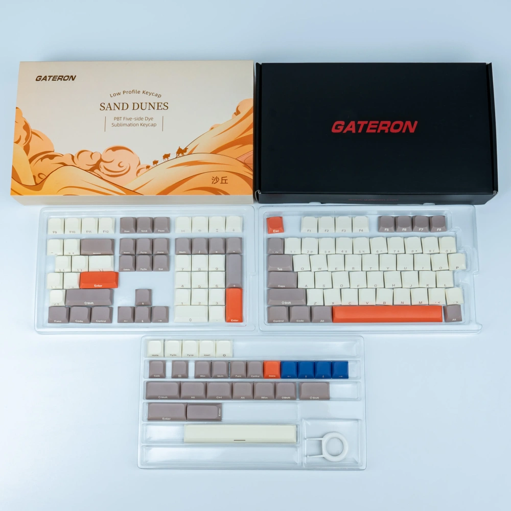 Gateron Low Profile Dye-Sub PBT Full Keycap Set Nature Series