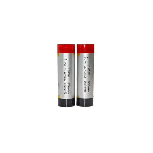 Cylindrical LiPo Battery 13450 3.7V 650mAh 2.41Wh,Lithium Polymer ...
