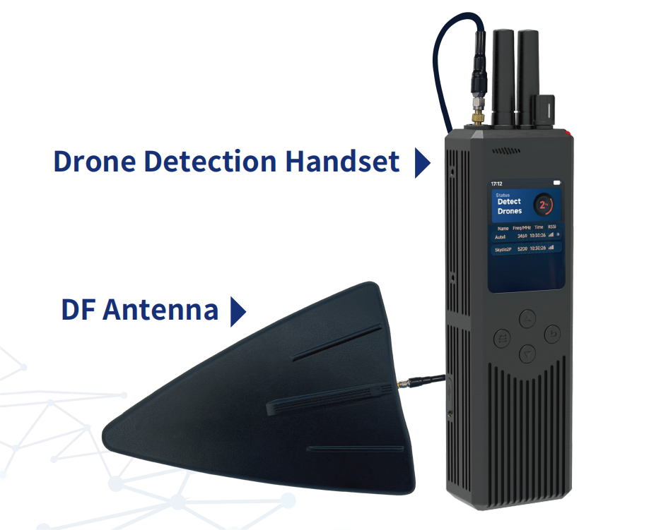2 4ghz 5 8ghz Wearable Drone Detector Ip65 With Directional Antenna Detection Tool Detect Dji