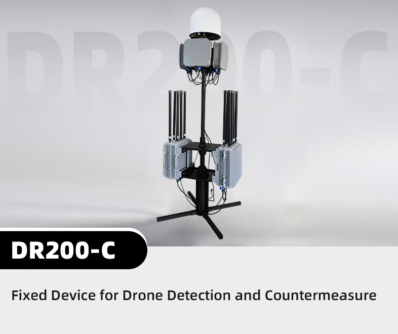 10km 70m 6ghz Fixed Anti Drone System Full Frequency 24hour Unattended Uav Fpv Video