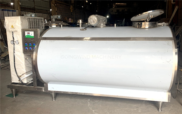 Milk cooling tank 100-10000l stainless steel raw milk cooler storage ...
