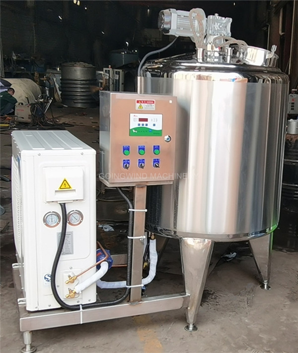Milk cooling tank 100-10000l stainless steel raw milk cooler storage ...