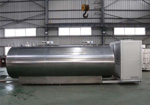 Milk cooling tank 100-10000l stainless steel raw milk cooler storage ...