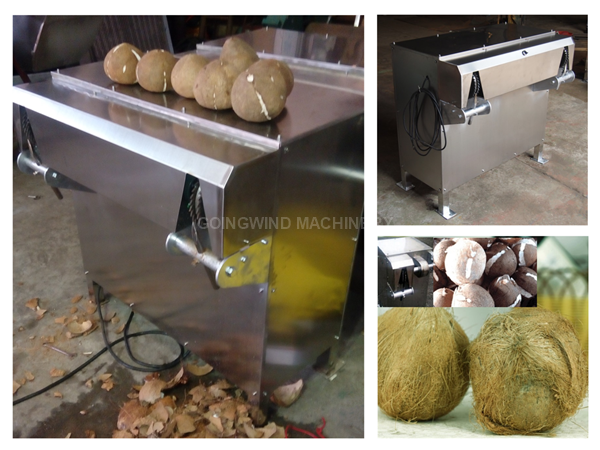 Automatic coconut shelling husking deshelling machine coconut shell ...