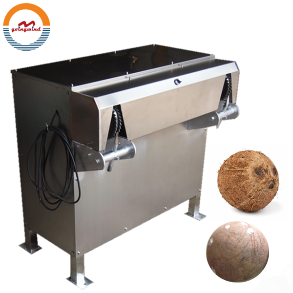 Automatic coconut shelling husking deshelling machine coconut shell ...