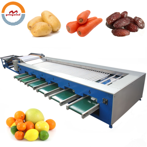 Automatic fruit and vegetable size sorting grading sizing machine ...