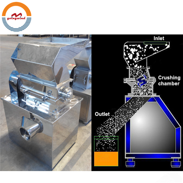 Automatic coarse crushing grinding machine food rock salt tea leaf ...