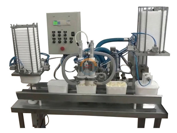 Automatic ice cream filling sealing machine,Liquid/Paste cup filling ...