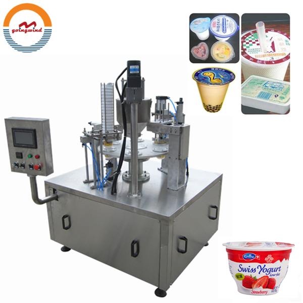 Rotary type cup filling sealing machine,Liquid/Paste cup filling machines