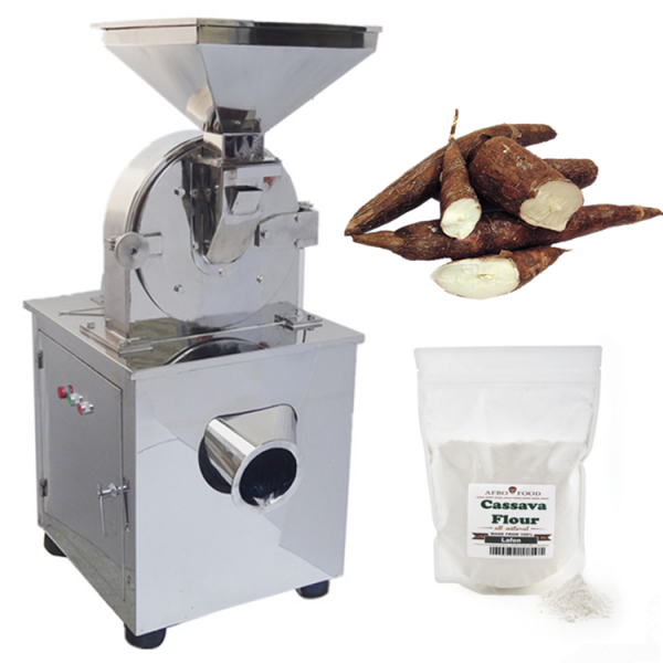 Automatic commercial dry cassava flour grinding machine auto industrial ...