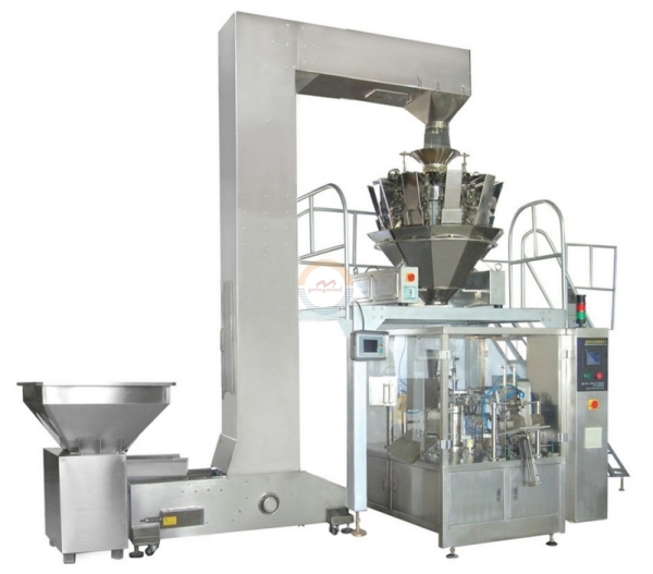 Automatic Premade Pouch Filling Sealing Packing Machine Pre-made Zip ...