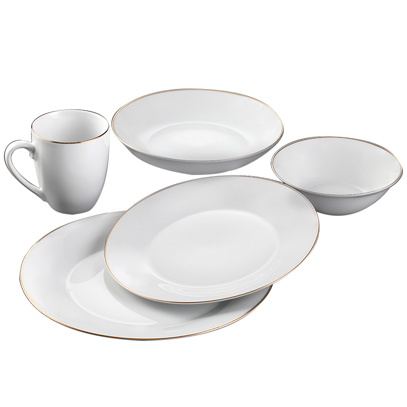 Gold rim dinner sets,Dinnerware Sets