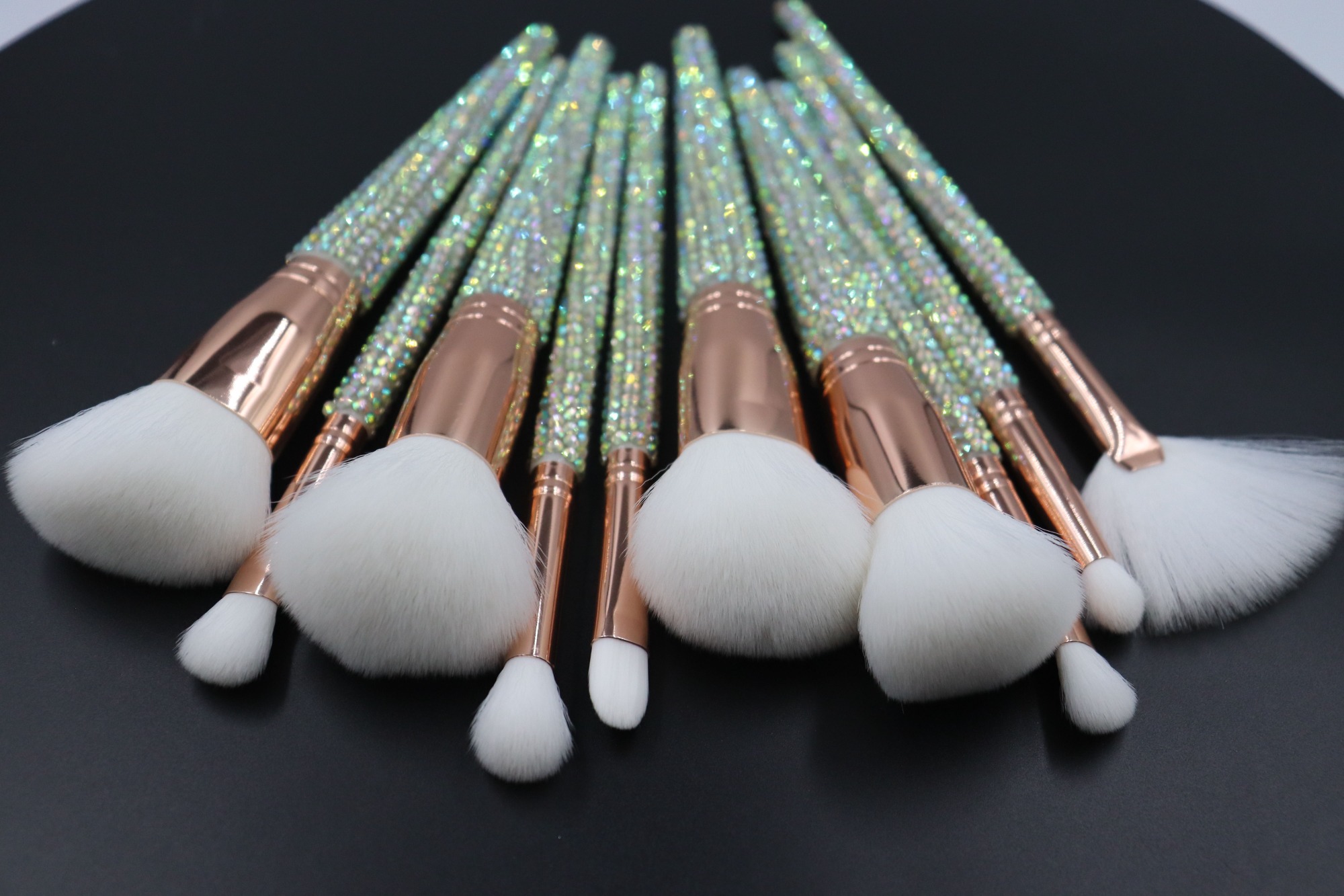 pink makeup brush set,best quality makeup brushes,facial power brush