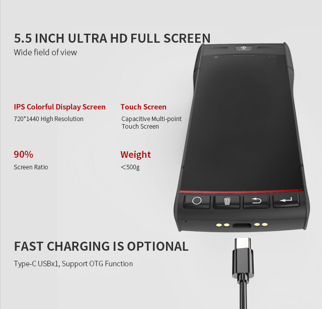 handheld barcode scanner and label printer