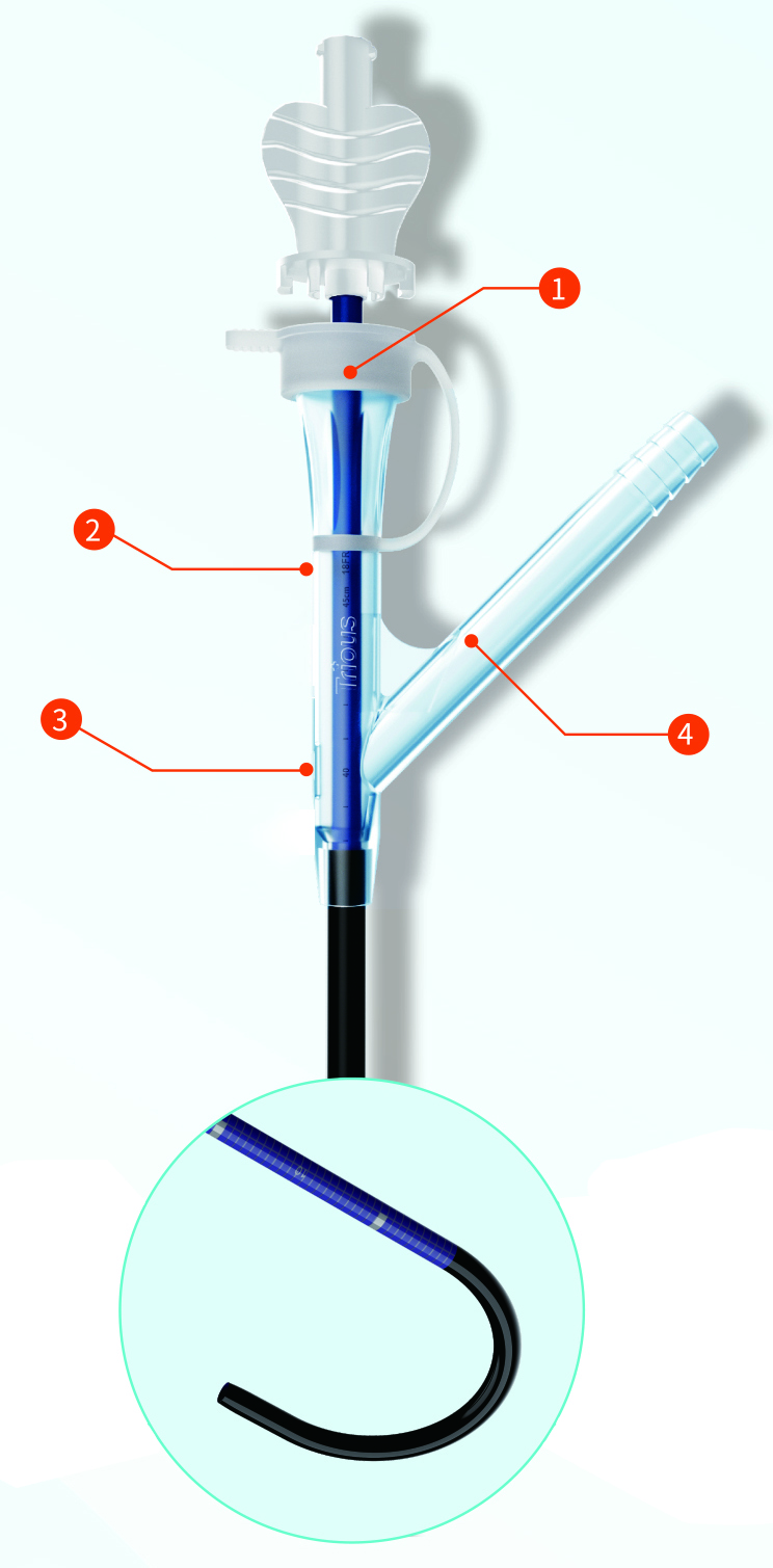 Bendable tip Negative pressure suction type ureteral access sheath