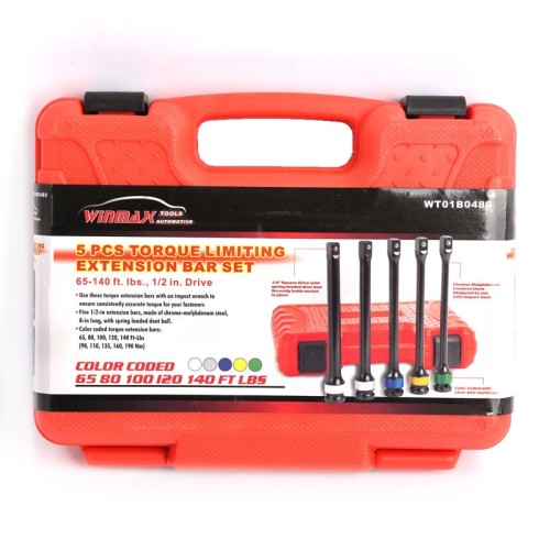 Winmax/5 Piece Torque Limiting Extension Bar Set