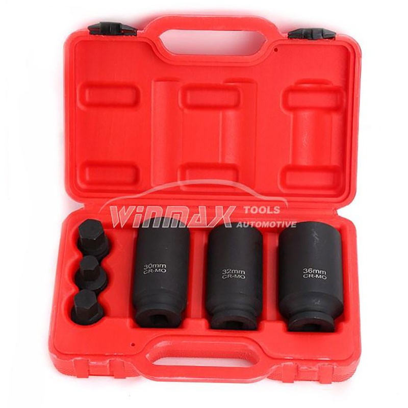 Winmax/6PC 1/2"DR Deep Axle Nut Impact Socket Set