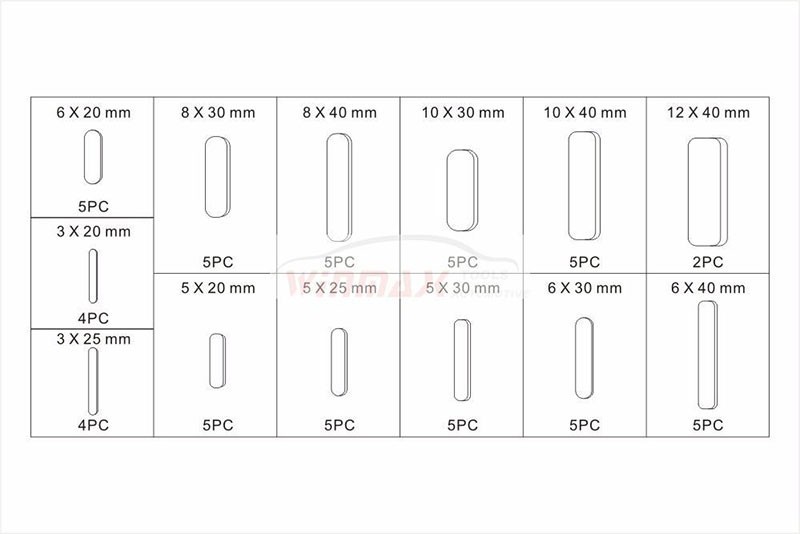 Winmax/Feather Key Assortment* 60 Piece