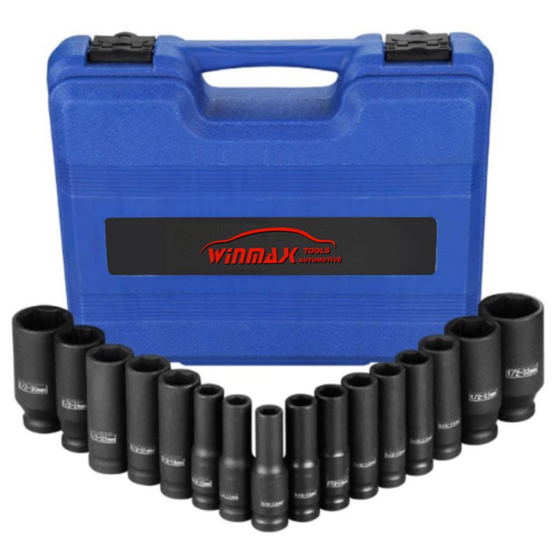 Winmax/16PC 1/2-inch Drive Deep Impact Socket Set