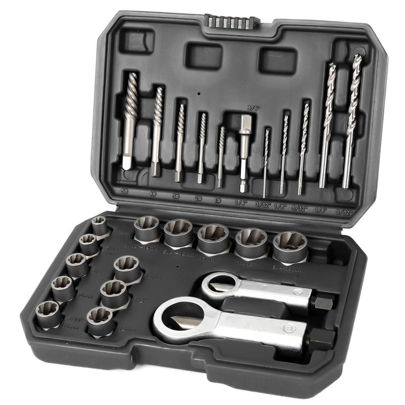 Winmax/26pcs Damaged and Stripped Screw Extractor Set