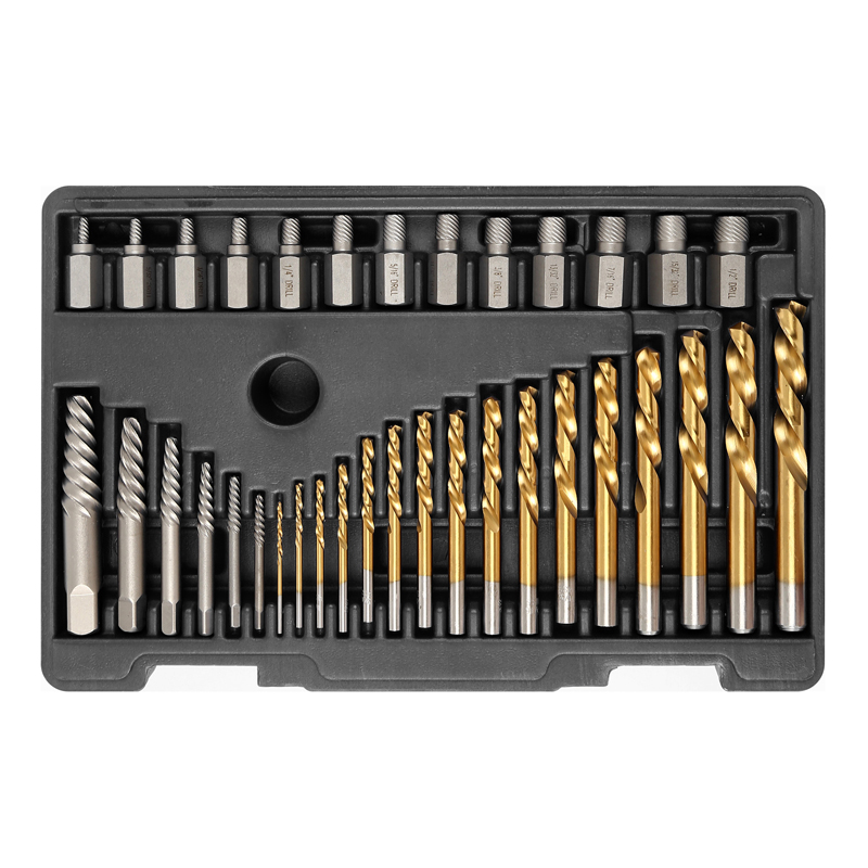 Winmax/35 Piece Screw Extractor and Drill Bit Set