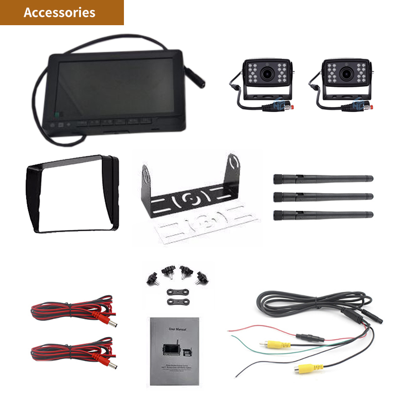 wireless rear view camera wireless car video recorder for truck,bus,trailer