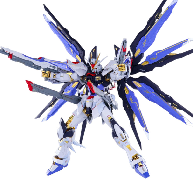 MC STRIKE FREEDOM GUNDAM SOUL BLUE Ver. With WINGS OF LIGHT 1/100 ZGMF-X20A