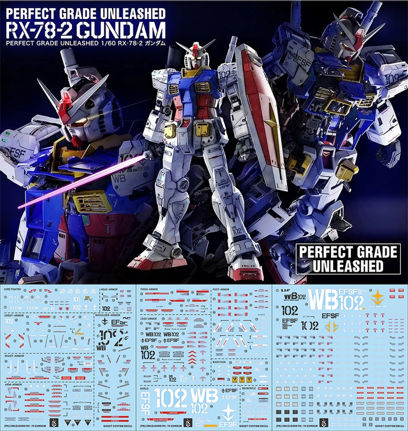 DABAN PGU GUNDAM 1/60 PG RX-78-2 PERFECT GRADE UNLEASHED