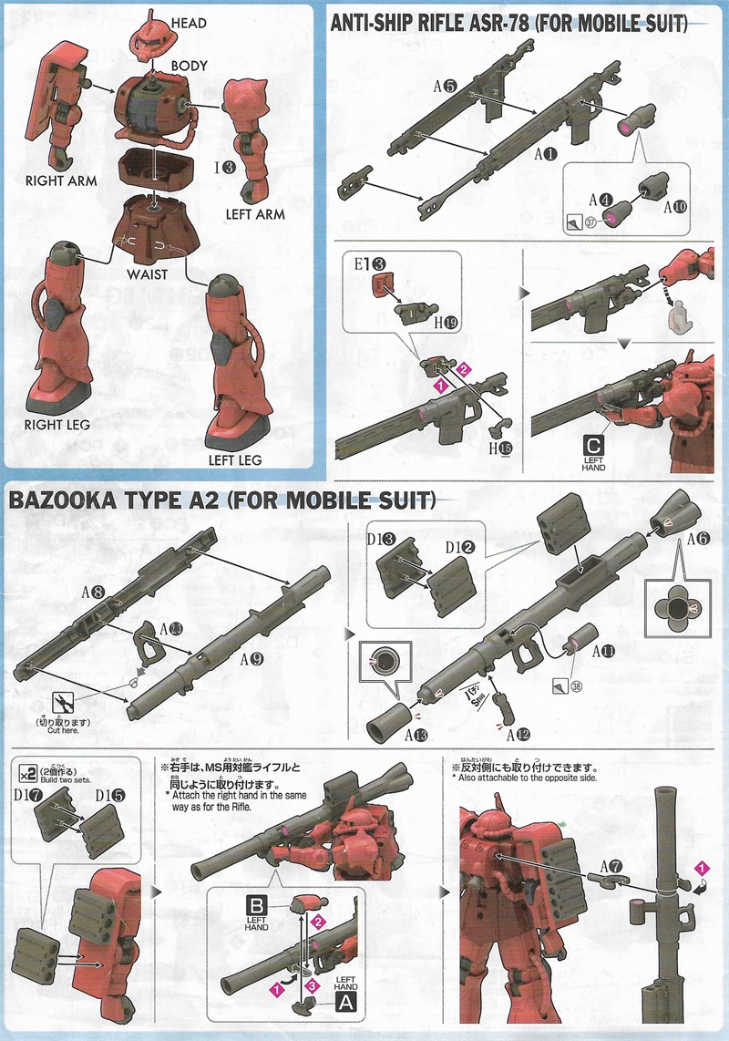 FangDaJing ZAKU II GTO 1/72 MS-06S RED
