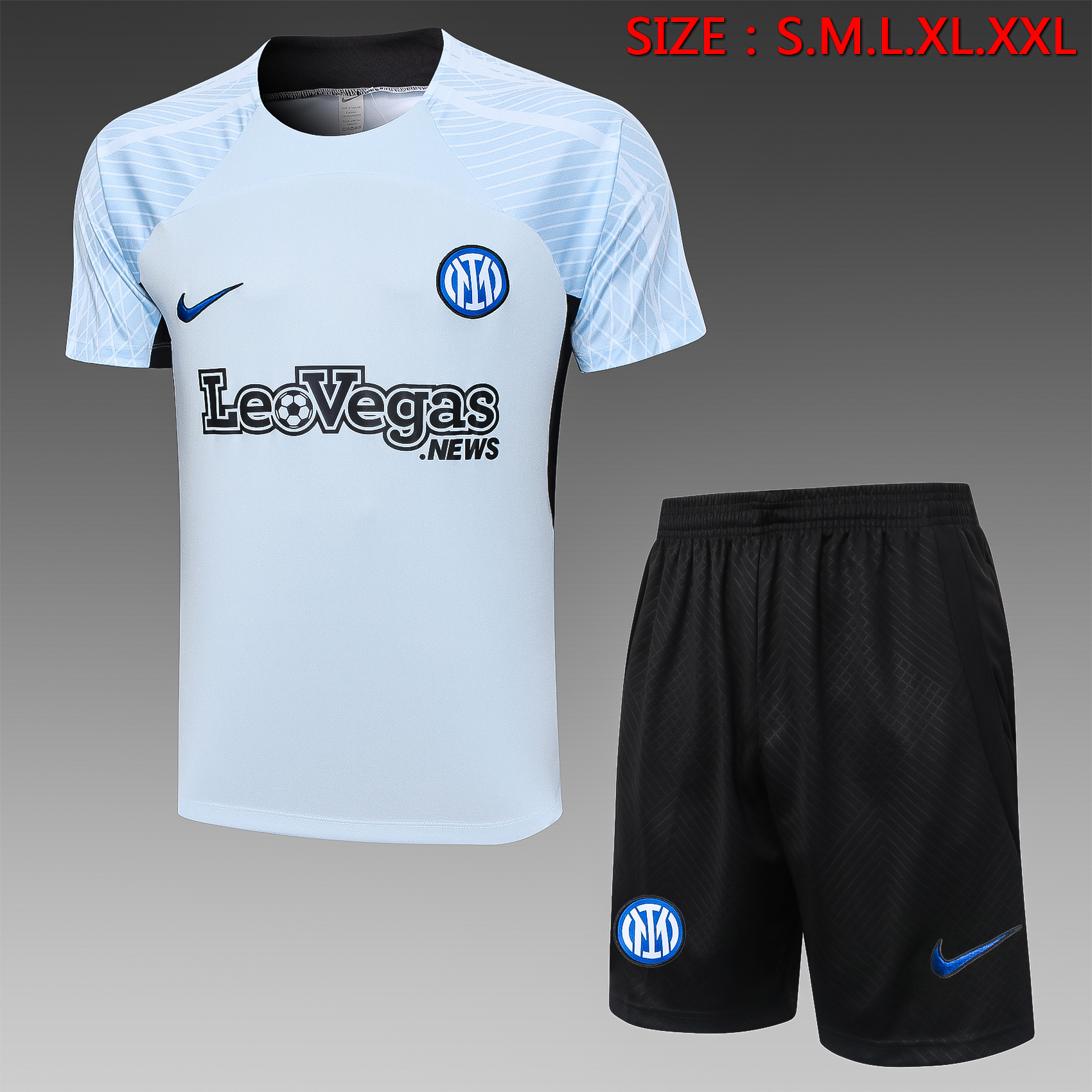 Tracksuit / Inter Milano / short sleeve / light gray