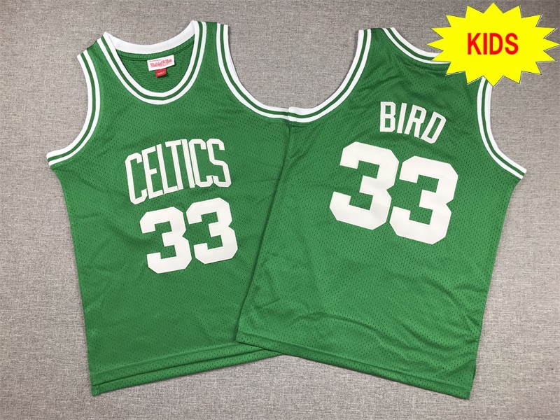 KIDS - Boston Celtics #33 BIRO / green【Embroidery】