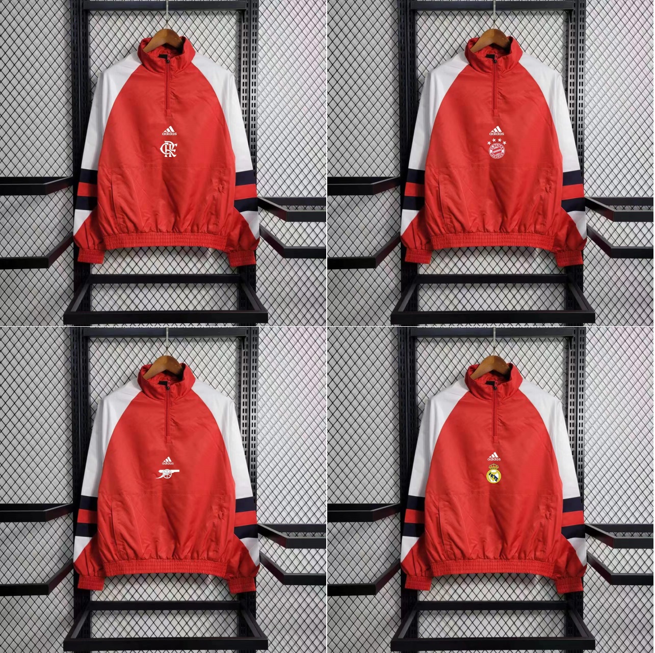 Windbreak- 2023 / half zipper / red