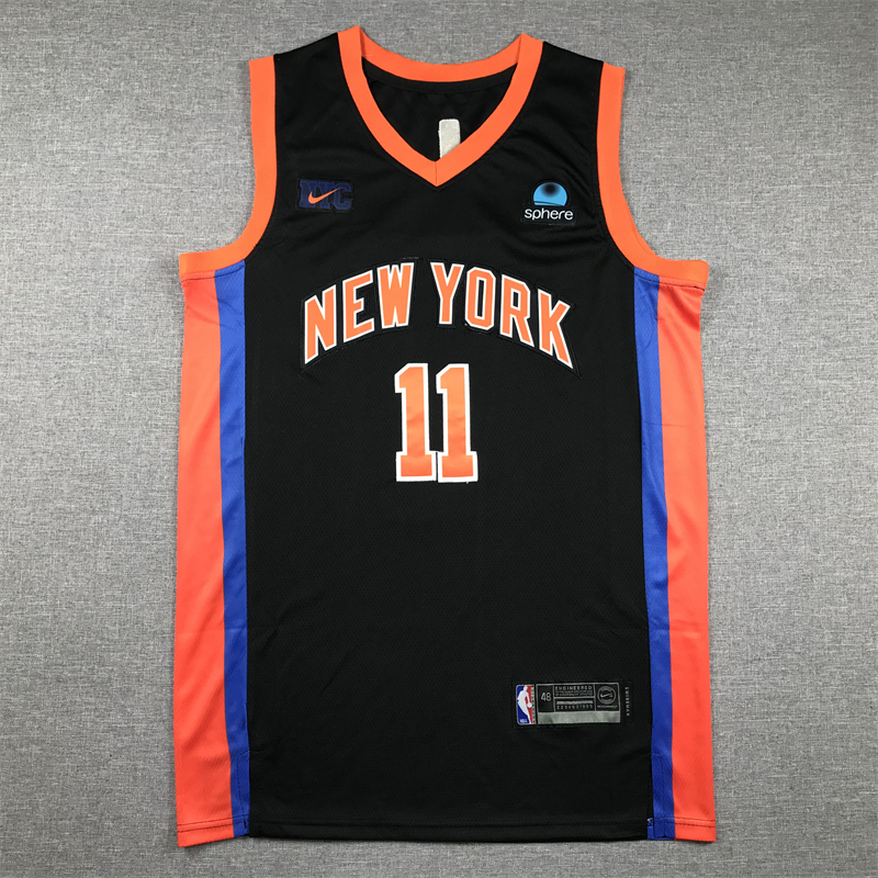 New York Knicks #11 BRUNSON / black【Embroidery】