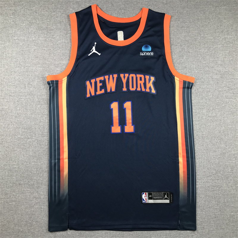 New York Knicks #11 BRUNSON / dark blue【Embroidery】