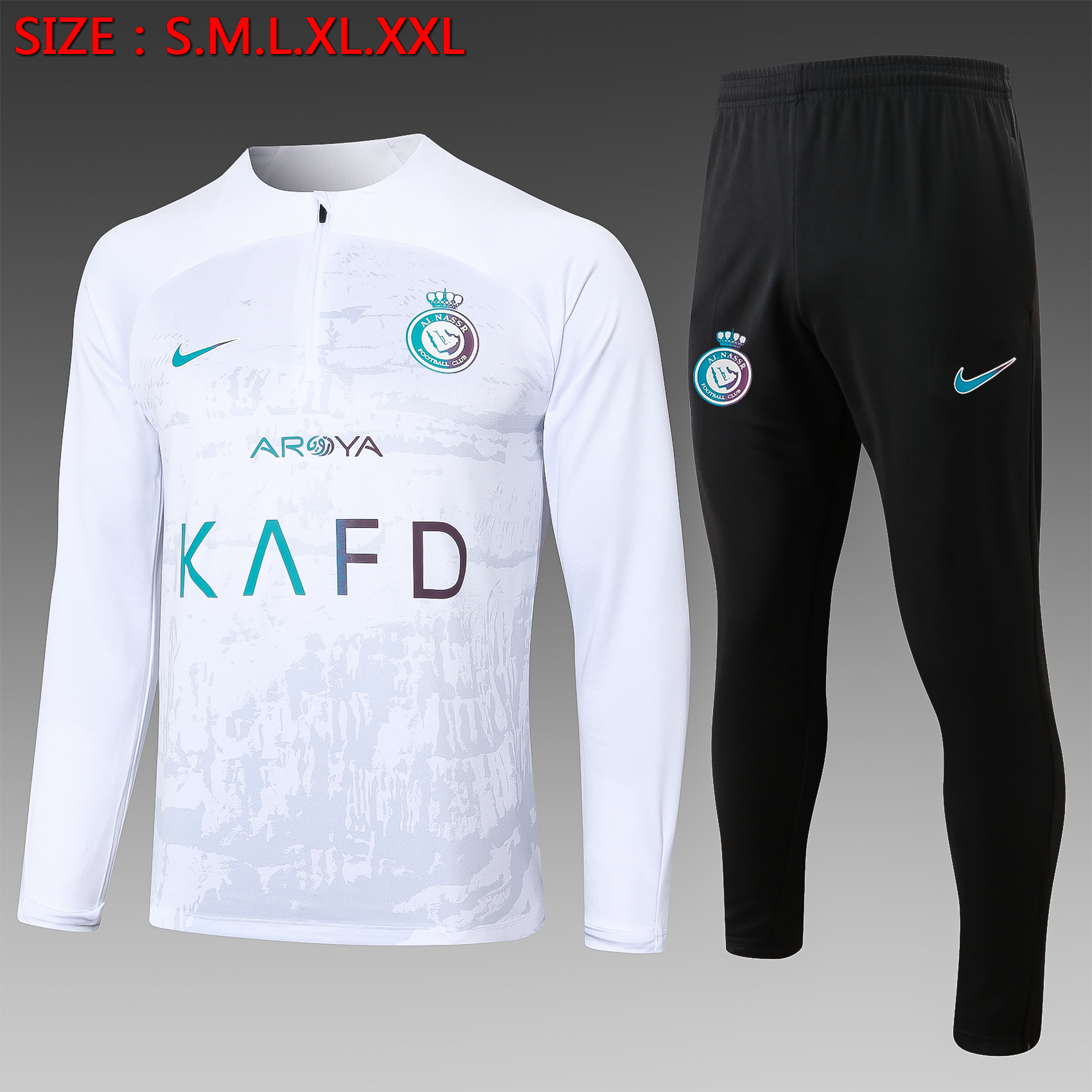 Tracksuit - Al Nassr / 2023-24 / half zipper/ white