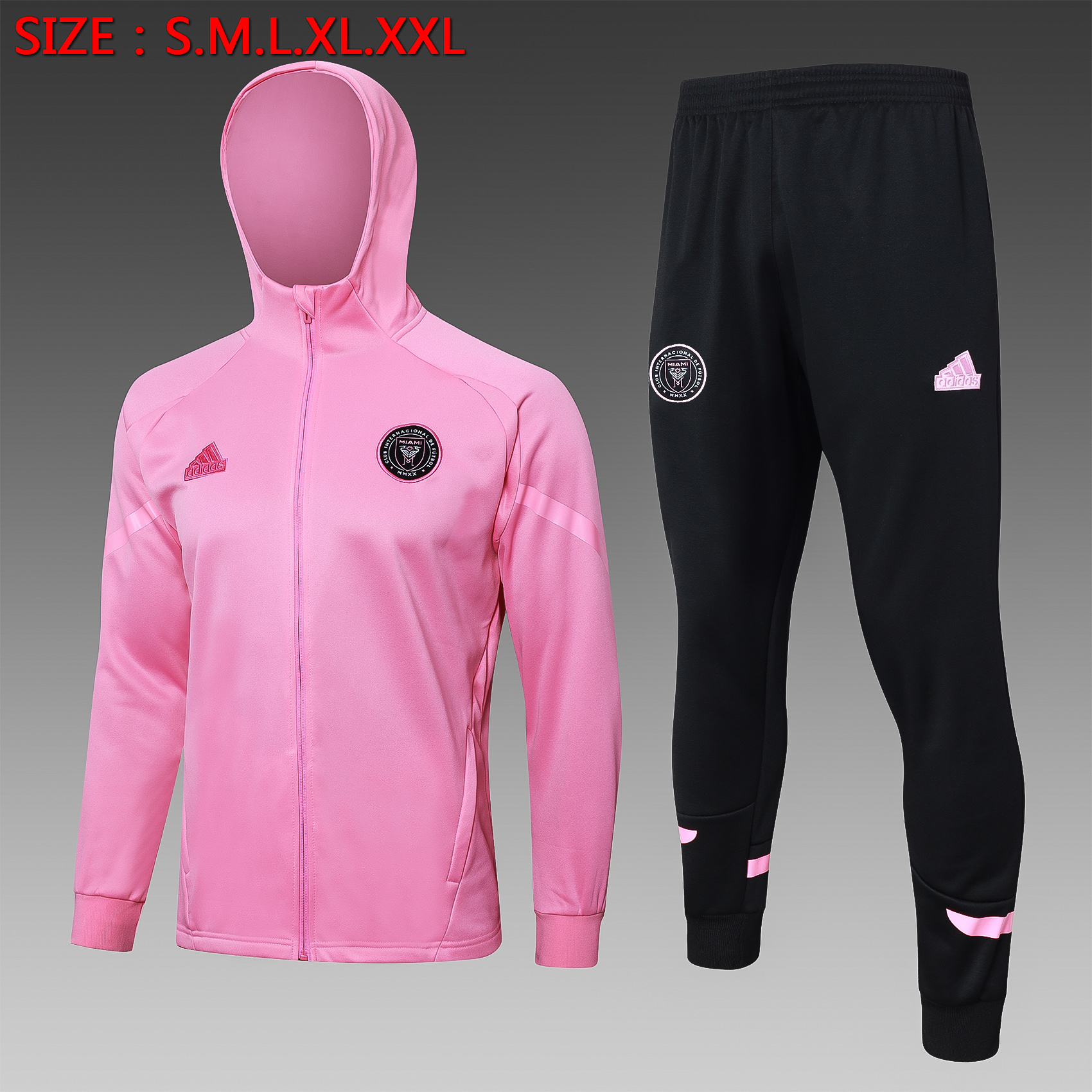 Tracksuit- Inter Miami / 2024-25 / Hoodie / pink,Hoodie